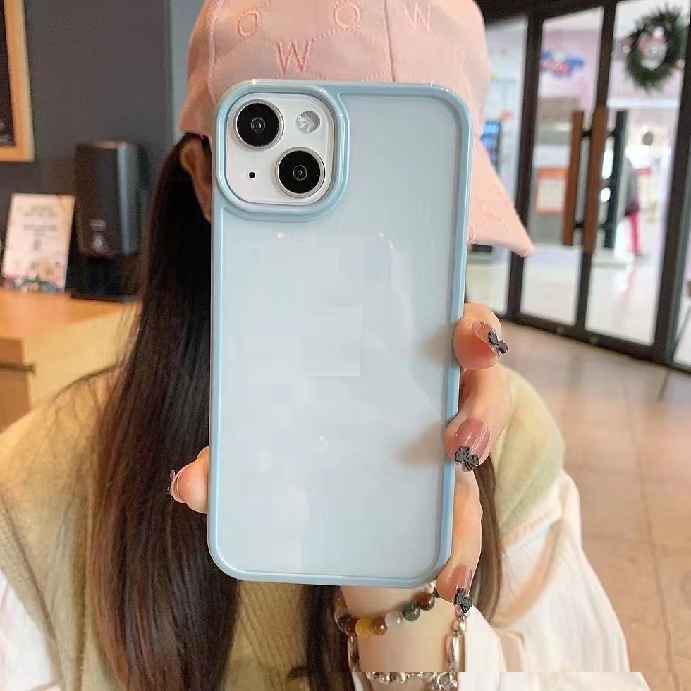 *READYSTOCK* Phone Case Transparent 5 color Anti Drop Clear Hard Cover ...