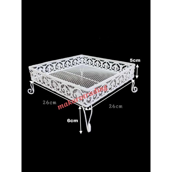 Promosi Tray Besi Hantaran Perkahwinan. Size 10 x 10 inch. Ketinggian ...