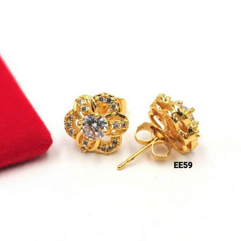 Subang / anting-anting Bunga 🌸💯 dewasa & budak 🔥| Exclusive Design Emas ...