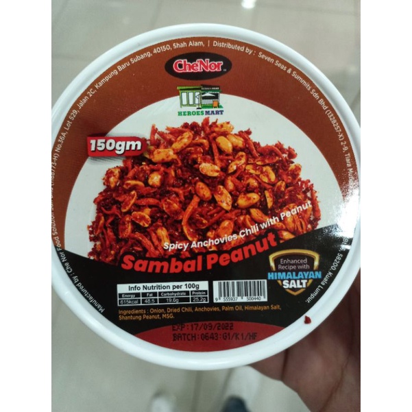 CheNor Sambal Peanut/Cheese Korea/Garing Ikan Bilis 150g | Shopee Malaysia
