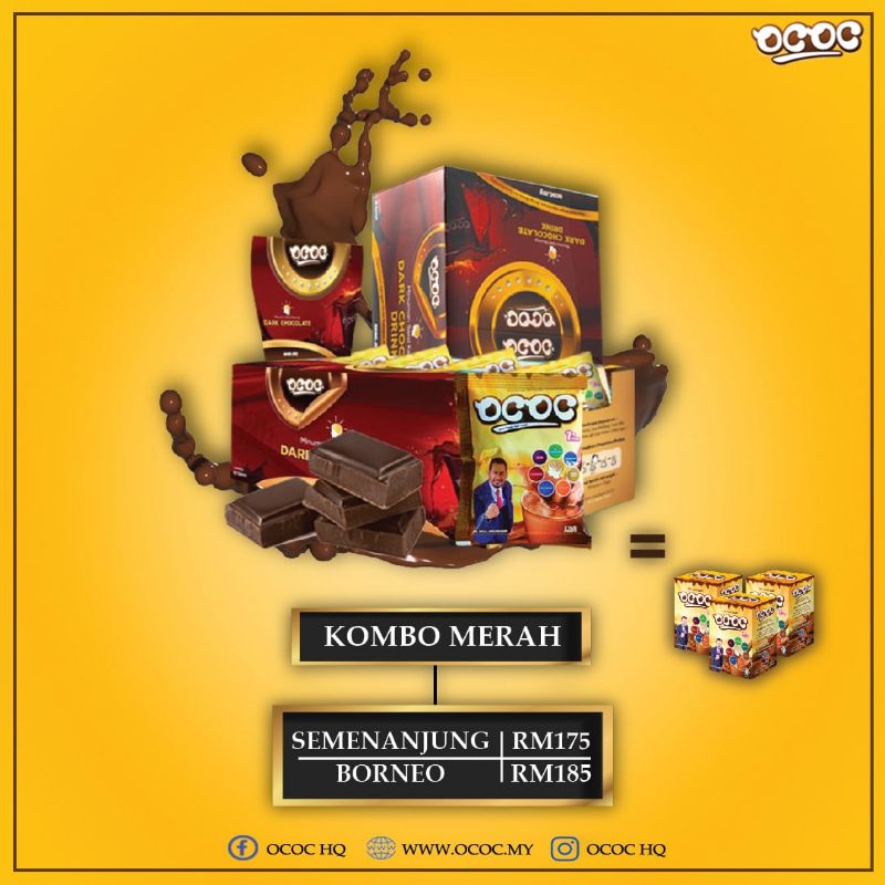 OCOC Dr Rizal Family Pack Dark Chocolate Drink Susu Kambing | Shopee Malaysia
