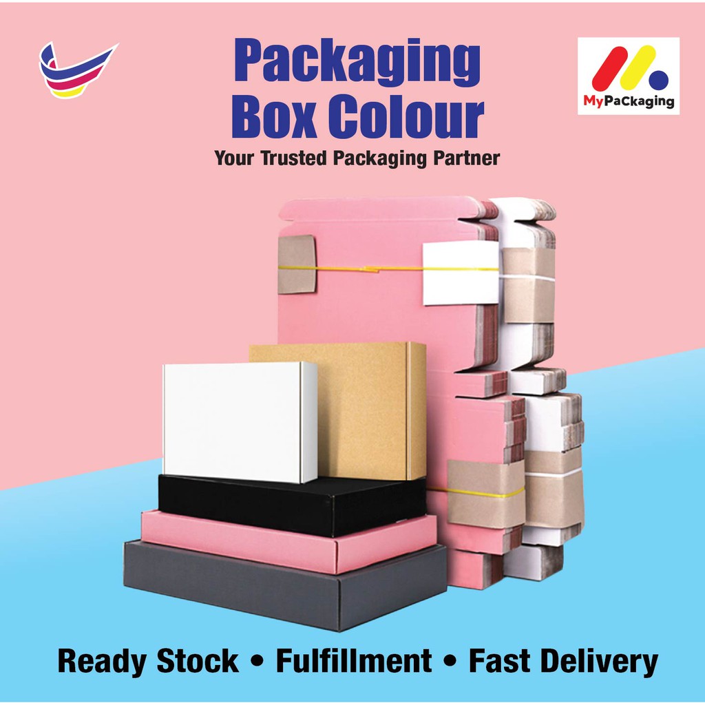 Colour Craft Paper Box / Color Pizza Box / Moving Box / Mailing Box ...