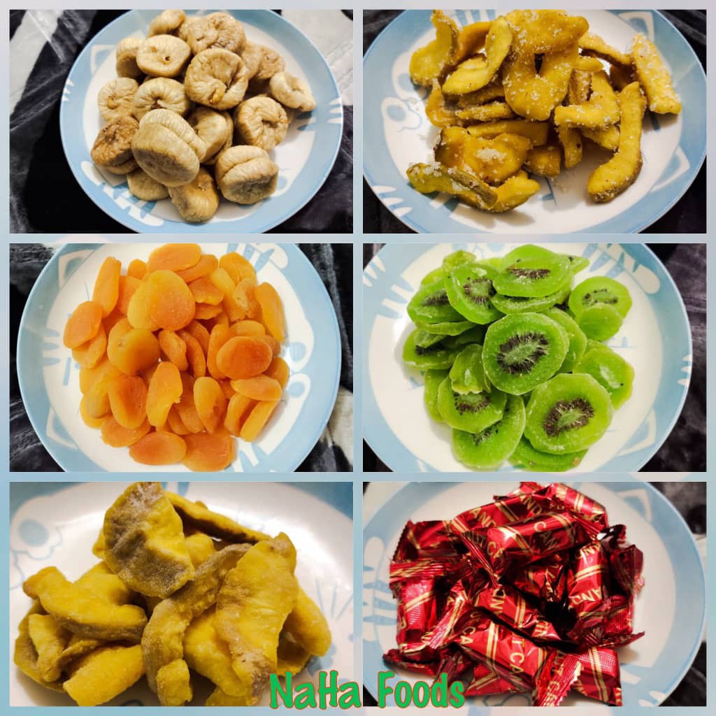 Buah Kering, Makanan Sunnah Peanut Candy Buah Tin Aprikot Kiwi Guava ...
