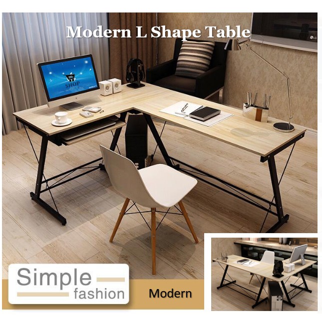 Home L Shape Office Table Working desk Modern Style | L Shape Table ...