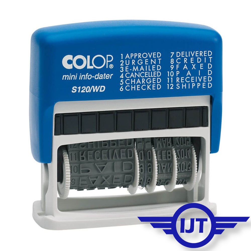 COLOP S120/WD I SELF-INKING MINI DATER I DATE STAMP I DATE CHOP I DATE COP I COP TARIKH I COP ...