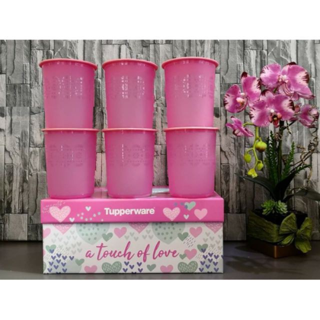 Tupperware Mosaic One Touch Gift Set with Box 6 pcs Canister Junior 1.25L, Bekas Kedap Udara ...