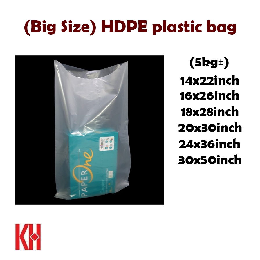 (5kg±) 【Big Size】HM Bag / HDPE Bag / Bungkus Plastic Bag / Beg Plastik ...