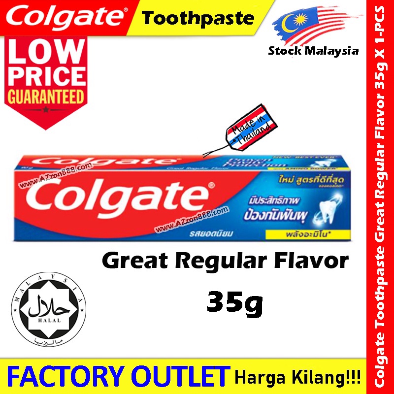 Colgate Toothpaste - Fresh Cool Mint - Great Regular Flavor - 35g ...