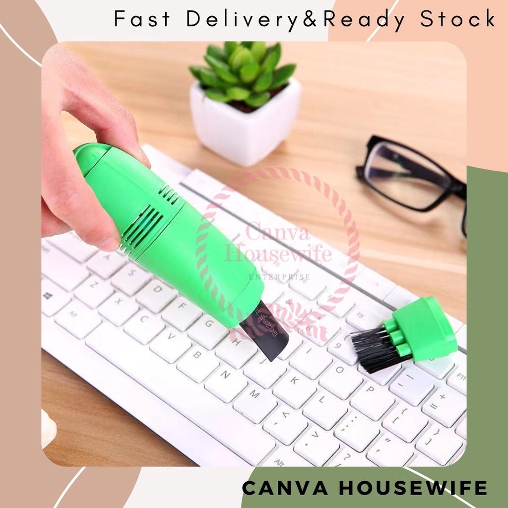 USB Keyboard Dust Vacuum Cleaner I Keyboard Brush Cleaner for Laptop I ...