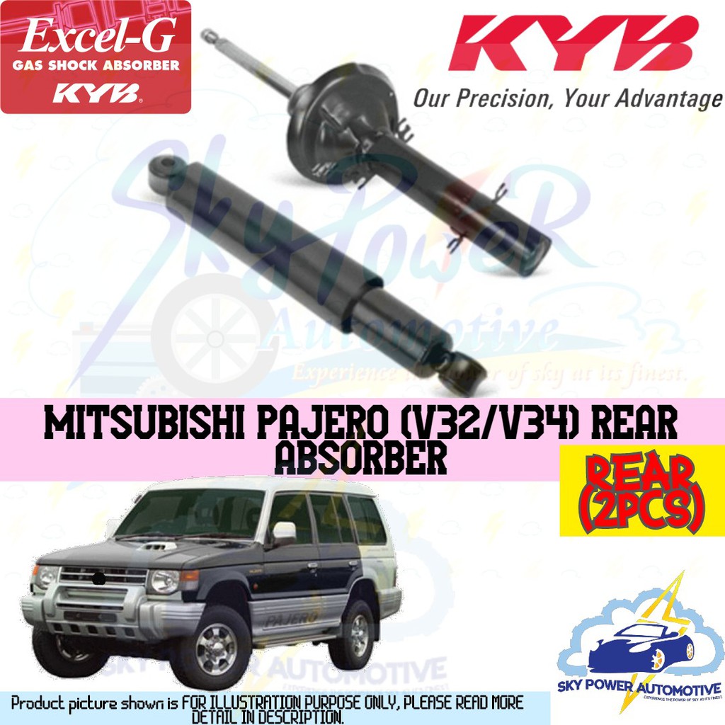 MITSUBISHI PAJERO (V32/V34) KAYABA (KYB) EXCEL-G GAS SHOCK ABSORBER (REAR 2PCS) | Shopee Malaysia