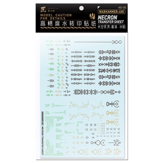 [Artisan's Club] Waterslide Decal - Necrons Water Decal Warhammer 40k ...