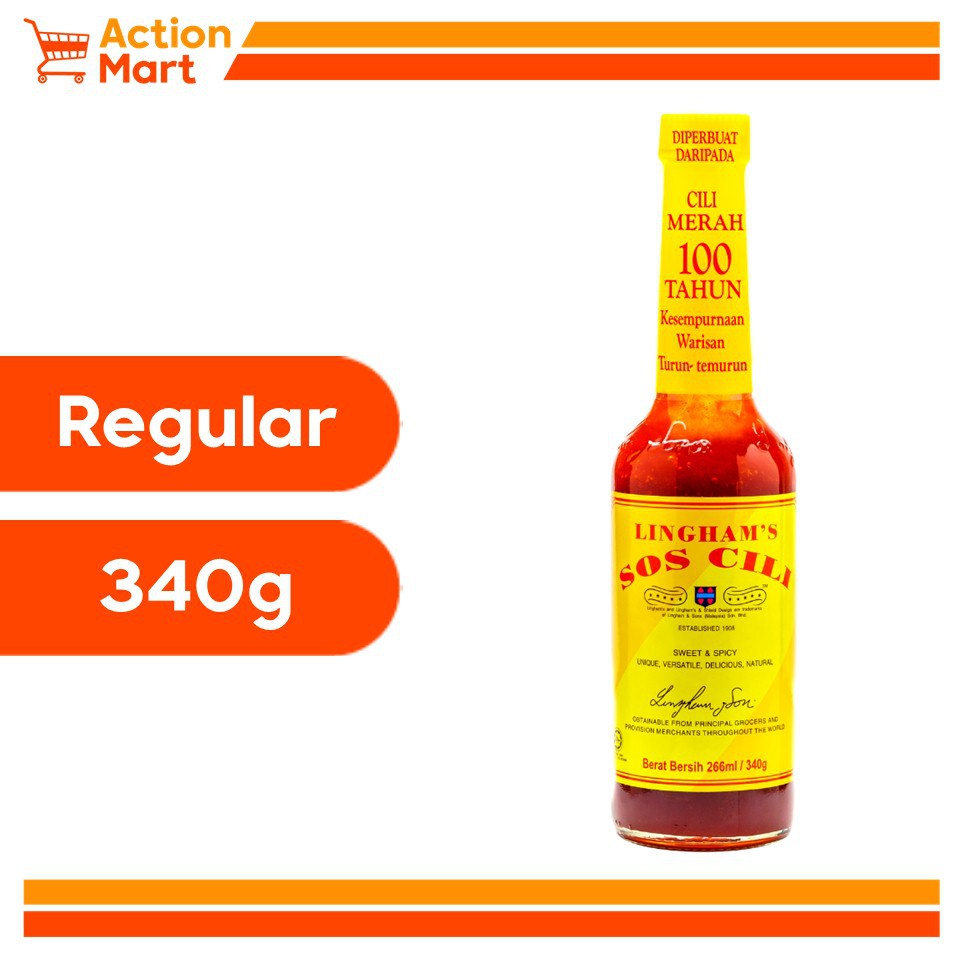 (Ready Stock) Lingham's Chilli Sauces / Sos Cili - Regular (340g ...