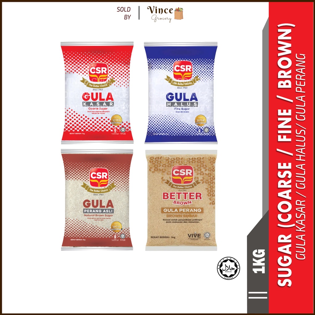 CSR Coarse Sugar / Fine Sugar / Brown Sugar · Gula Kasar / Gula Halus ...