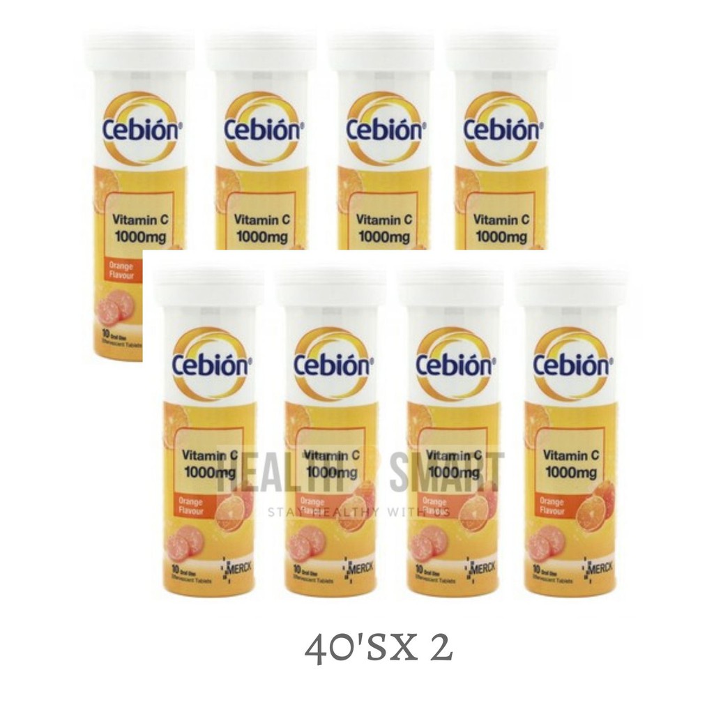 Cebion Vitamin C 1000mg / Vitamin C 1000mg with Calcium Effervescent ...