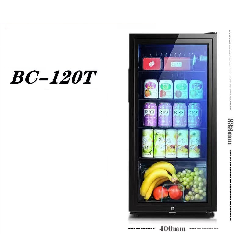 Refrigerator ice bar transparent refrigerated fresh-keeping cabinet ...