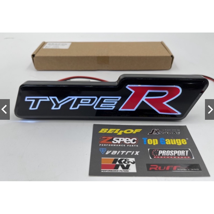 TYPE R FRT GRILL LED EMBLEM LOGO LED LIGHT HONDA CIVIC FC CIVIC FB/FD ...
