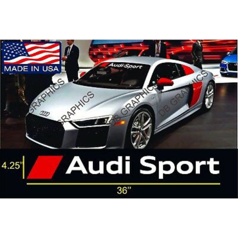 Audi Sport Windshield Banners Cars Stickers Decals TT Graphics | Shopee ...