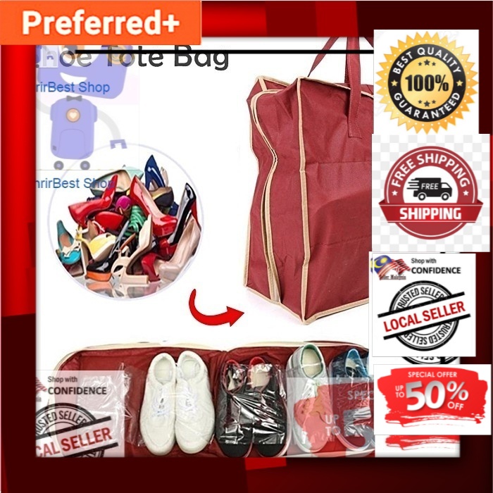 💯%🔥Beg Kasut Kembara Kalis Habuk🔥 (Ready Stock) (Local Seller) Portable ...