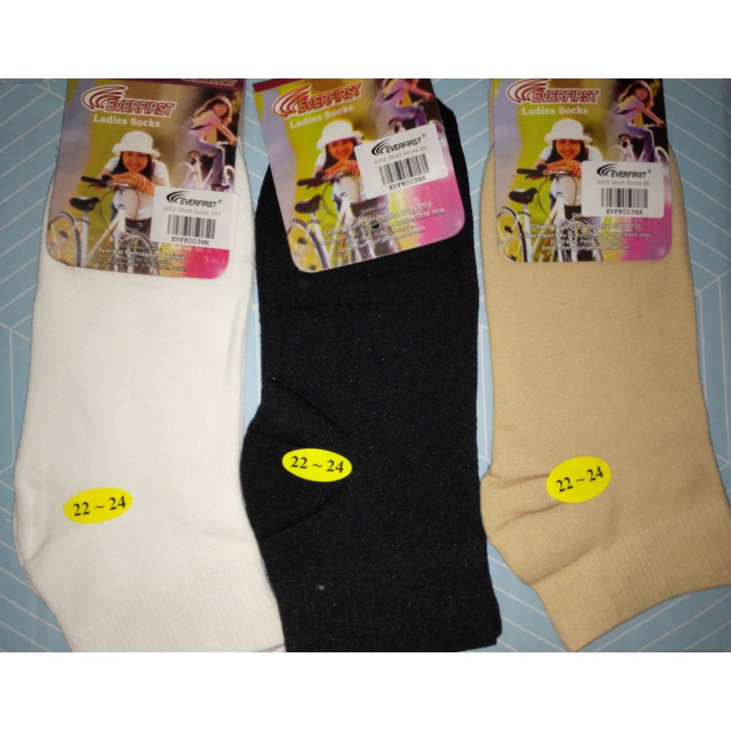 !!READY STOCK!! STOKIN COTTON - PLAIN SOCKS (PENDEK) SAMPAI BUKU LALI ...