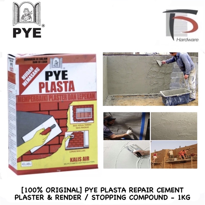 [100% ORIGINAL] PYE PLASTA REPAIR CEMENT PLASTER & RENDER / STOPPING ...
