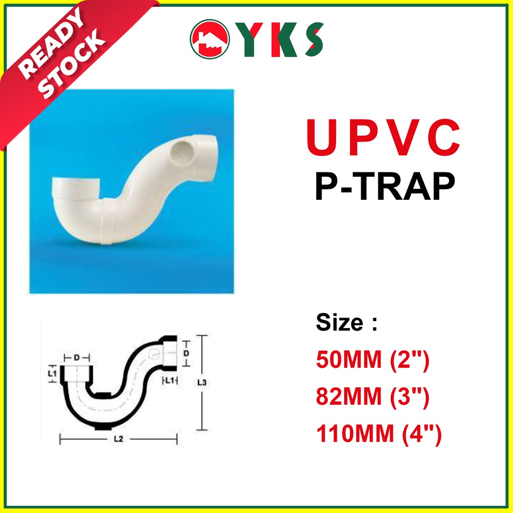 UPVC P TRAP - Pipe & Fittings System | Shopee Malaysia