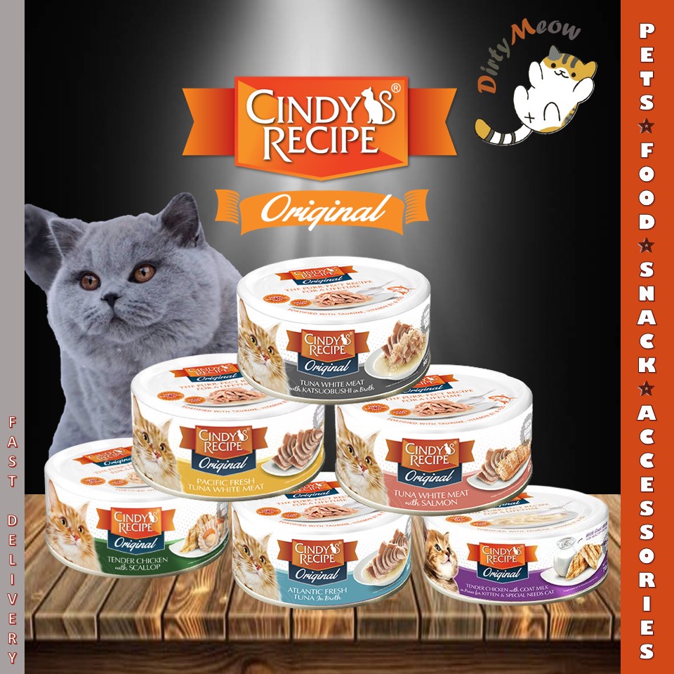 Cindy's Recipe Original Cat Canned Wet Food 80G/70G | Shopee Malaysia