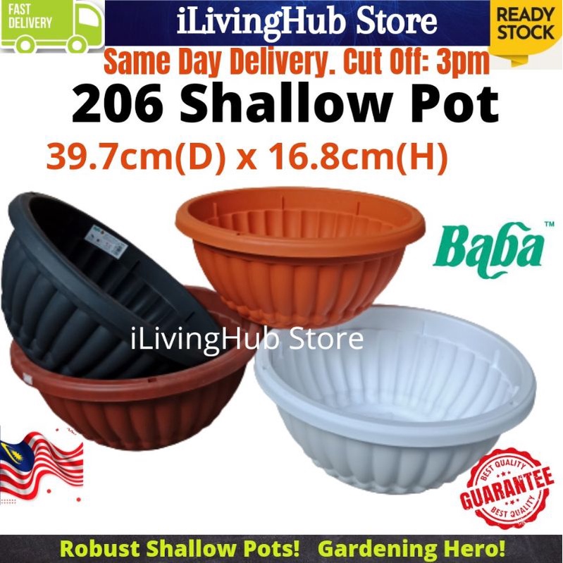 Baba Shallow Pot BI-206 39cm diameter, pasu cetek. | Shopee Malaysia
