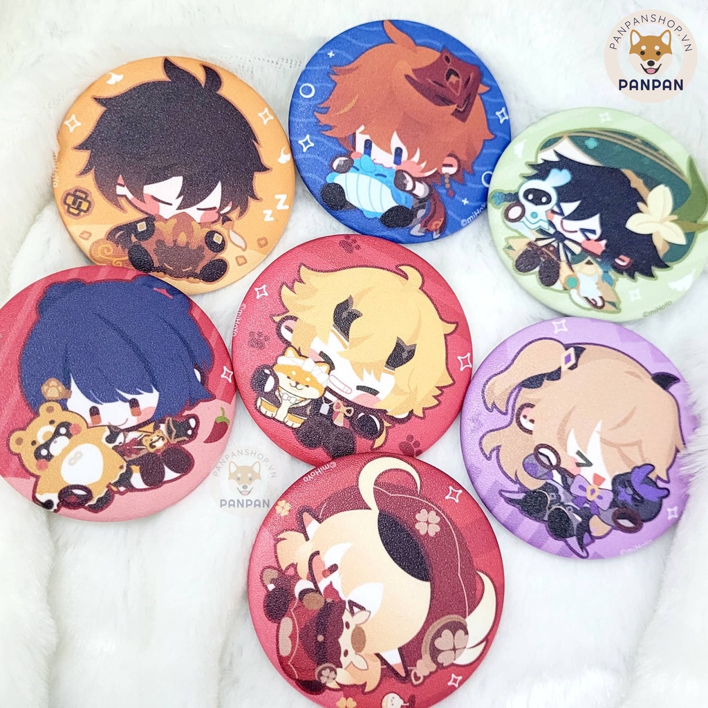 Genshin Impact Chibi Bean Eye Badge (6CM) | Shopee Malaysia
