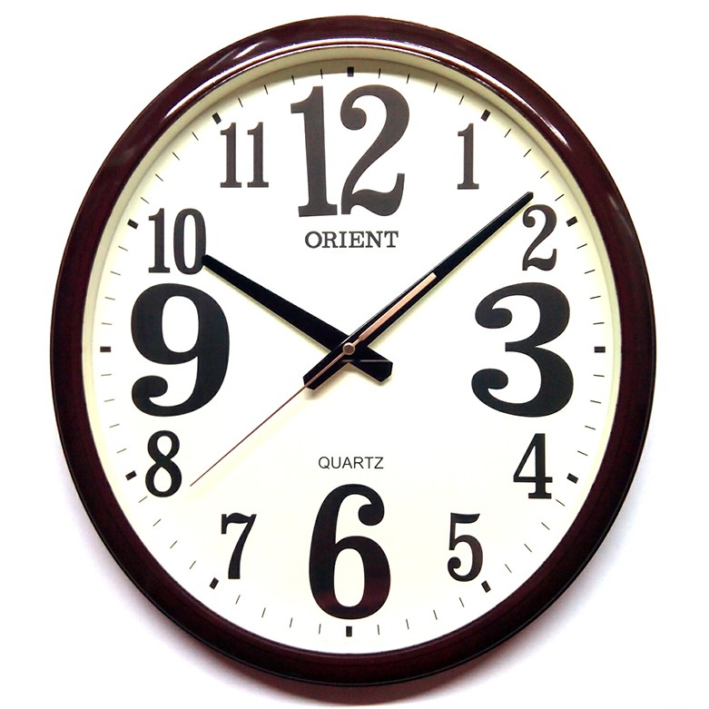 Orient OD227 Japan Quartz Oval Wall Clock (Brown) | Shopee Malaysia