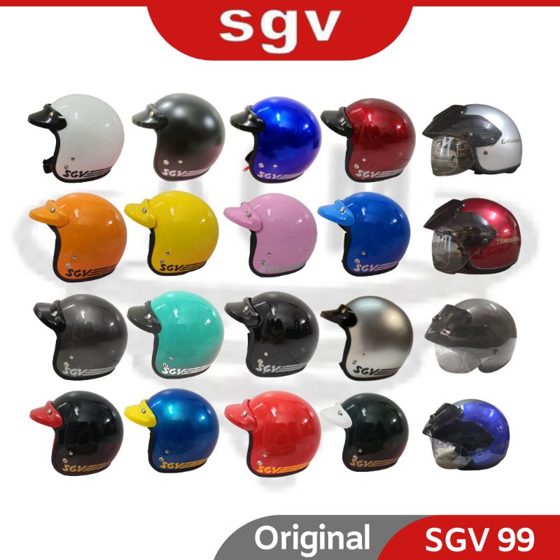 SGV Helmet L XL 100% Original Topi Keledar Motor SGV99 SGV62 SGV 99 62 ...