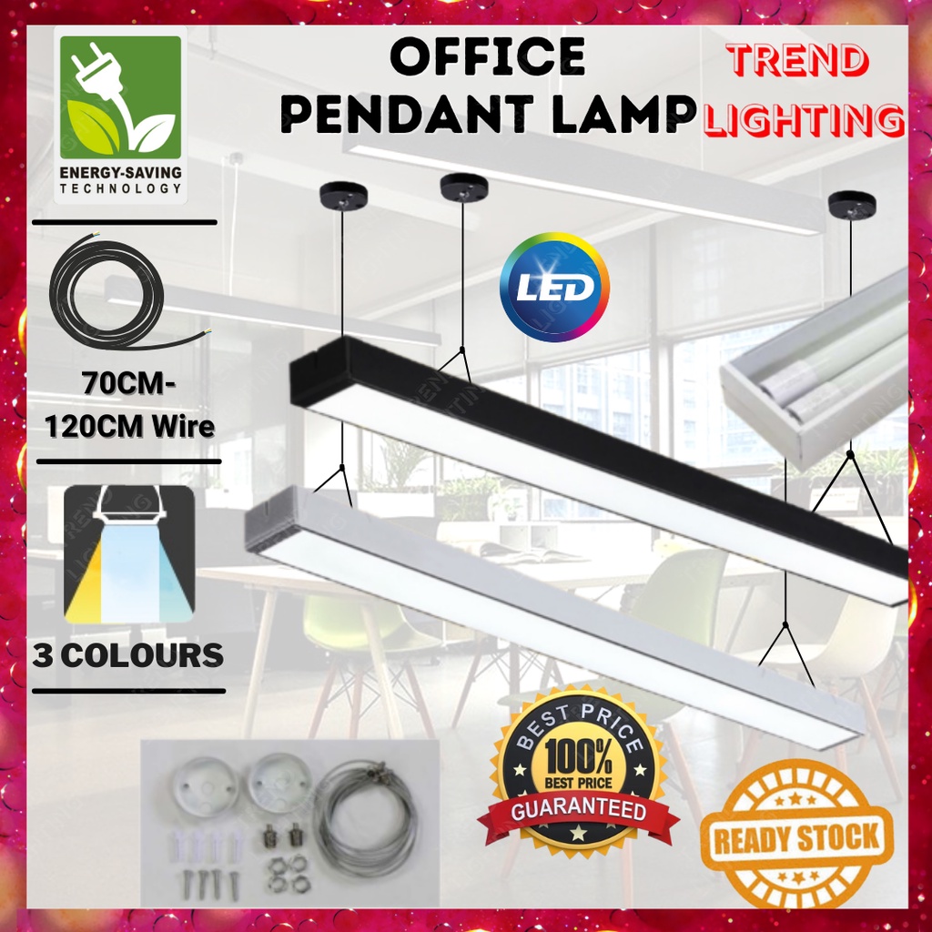 Office Pendant Lamp Led Office Linear Light T8 Led Fixtures / Built-In ...