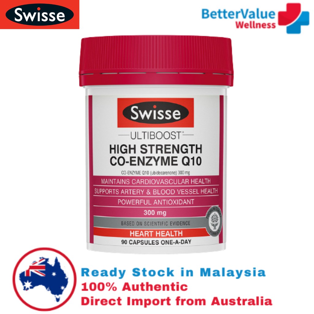 [100% AUTHENTIC] SWISSE High Strength Co-Enzyme Q10 300mg (90 capsules) | Shopee Malaysia