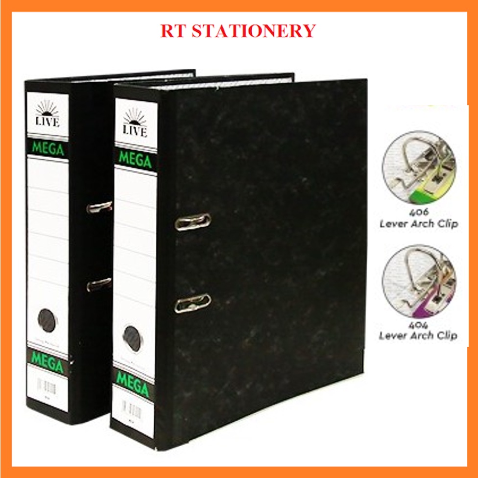 Mega Lever Arch File 2" / 3" Inch Office School Filing Document ...