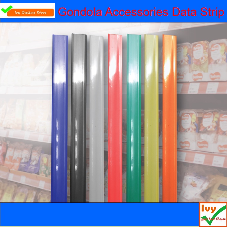 Ready Stock PVC Data Strip for Supermarket Shelve PVC Label Harga Rak ...