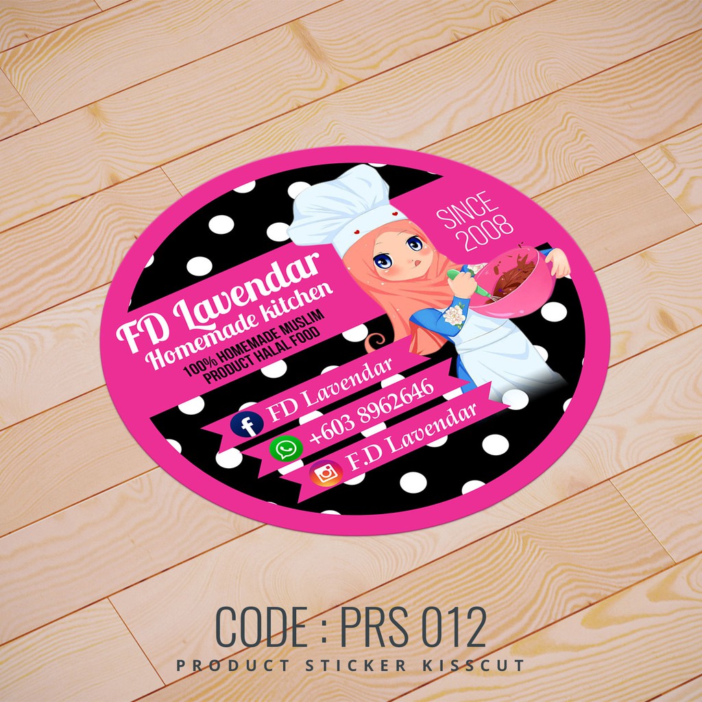 100 PCS STICKER LABEL PRODUCT CUSTOM 🔥 [READY STOCK] STICKER PRODUK ...