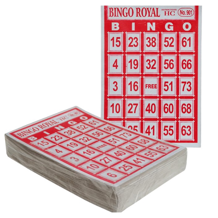 100 high quality bingo game cards, 100 royal bingo cards | Shopee Malaysia
