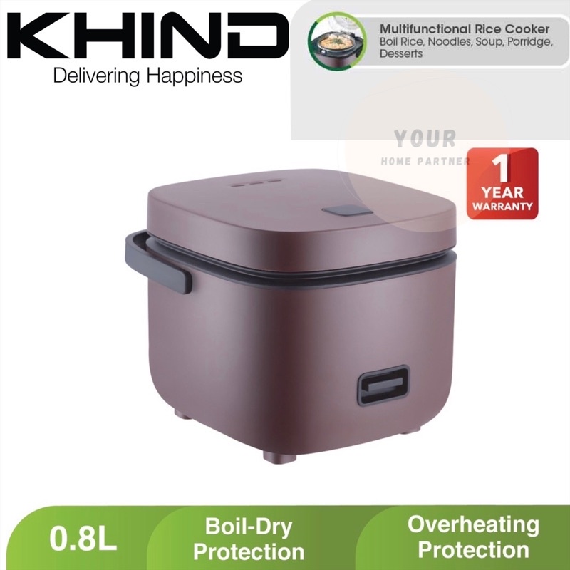 Khind Multifunction Mini Rice Cooker RCM08 0.8L | Shopee Malaysia