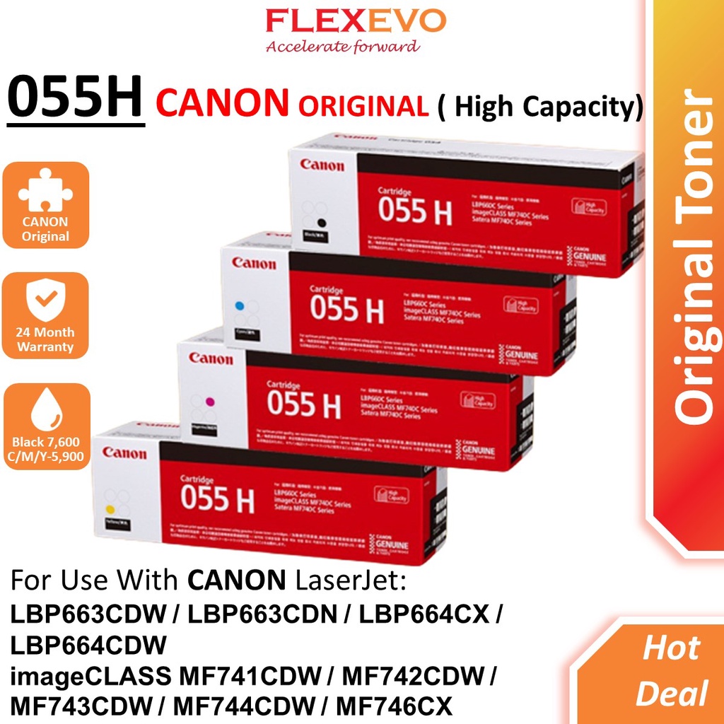 Original 055 055H Toner for imageCLASS MF741cdw MF742cdw MF743cdw ...