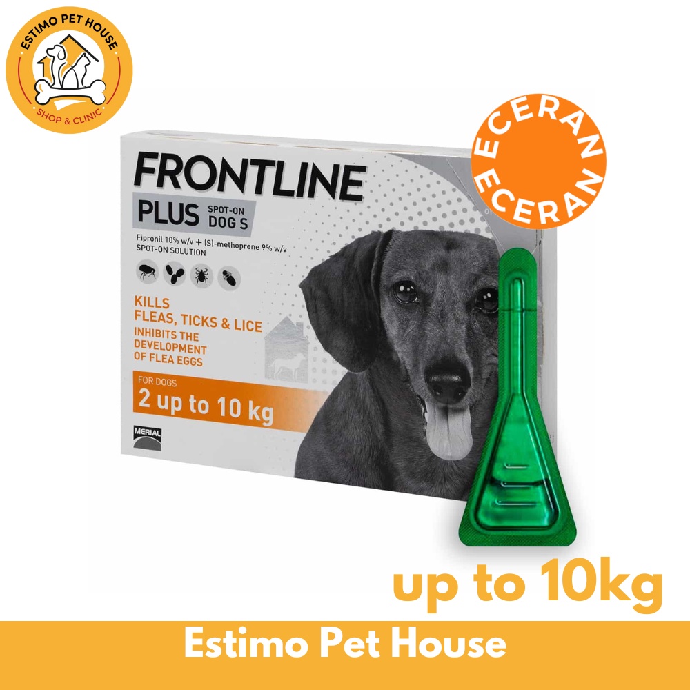 Frontline PLUS DOGS Up to 10kg Medicine For Dog Drops (Retail) | Shopee ...