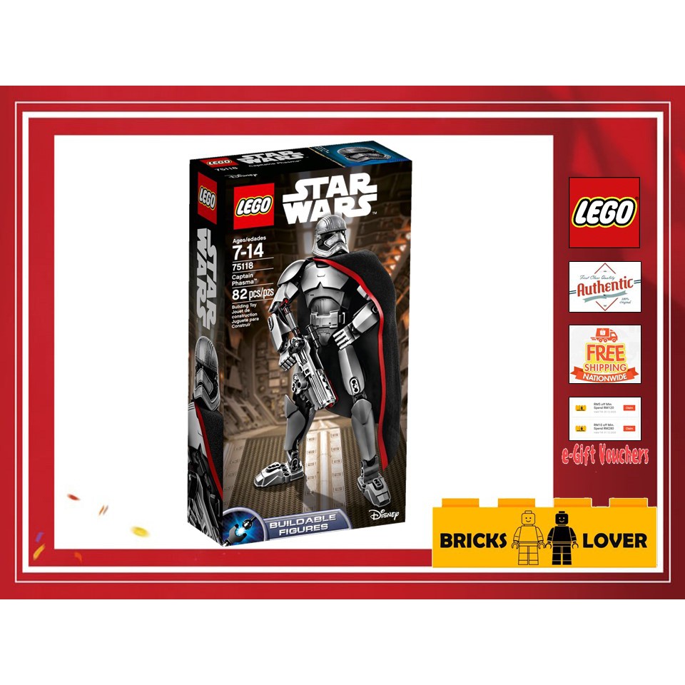 Lego 75118 {Bricks_Lover} Star Wars Buildable Figure - Captain Phasma ...