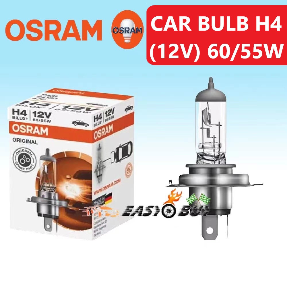 Osram H4 12V 60/55W Light Bulb - Saga Wira Exora Myvi Viva City Jazz ...