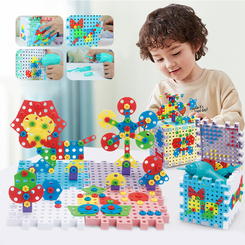 Drilling Screw 3D Creative Cube Nut Puzzle Toys Pretend Play Tool ...