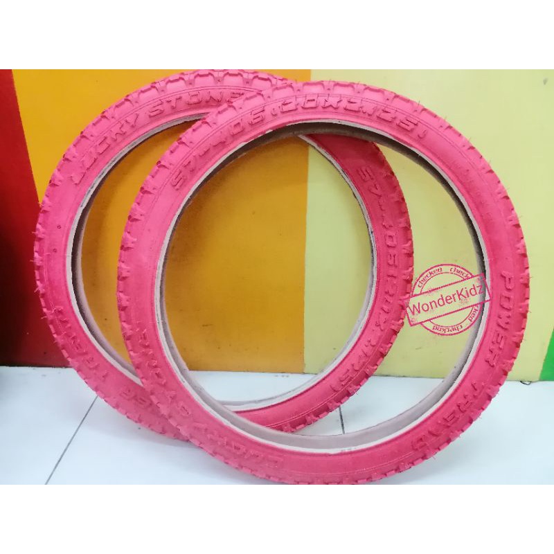 ***Ready Stock*** Lucky Stone 3D labelling tayar 20 x 2.125 Blue ...