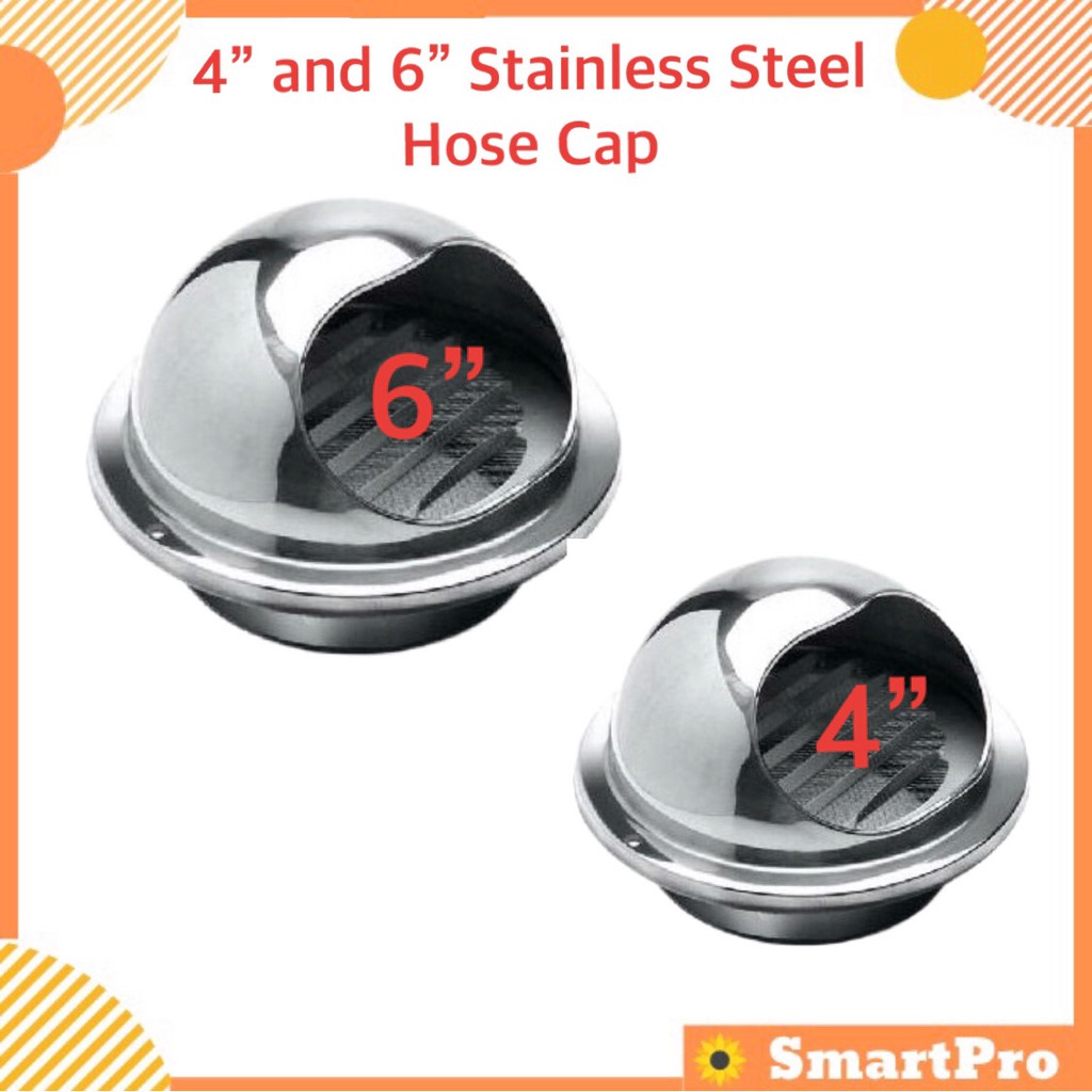 4" 6" Aluminium Hose Cap Stainless Steel Cap Cooker Hood Ducting Hose ...