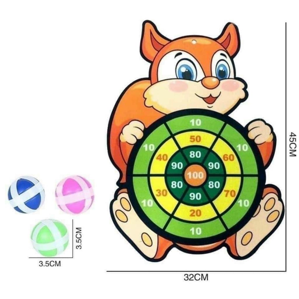Stick Ball Animal Shapes - Adhesive Throw Dart Board For Concentration ...