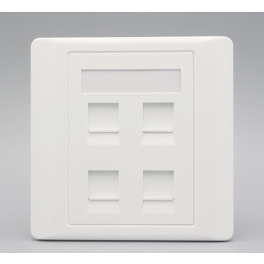 RJ45 Cat5e Cat6 Keystone Jack Network Faceplate Wall Panel Face Plate ...