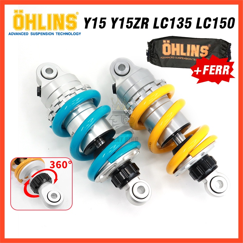 🎁OHLINS Y15 Y15ZR LC150 LC135 ABSORBER 203mm 205mm 208mm Adjustable ...