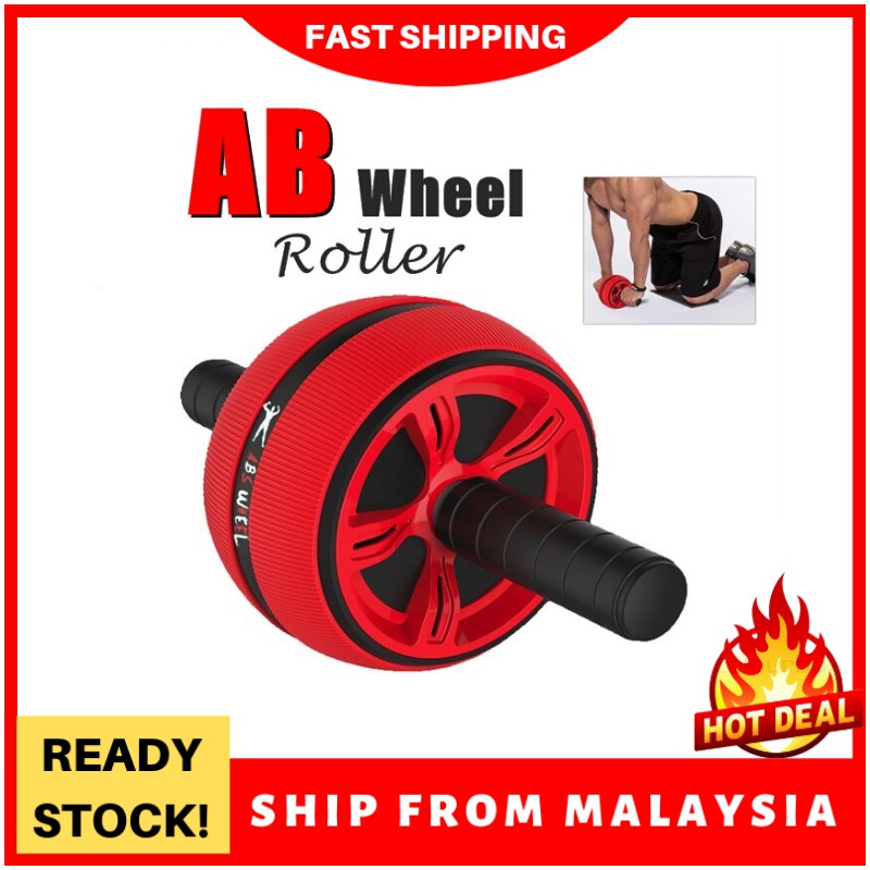 🔥READY STOCK🔥Super Large Silent Abdominal Roller Ab Wheel(angkat berat ...