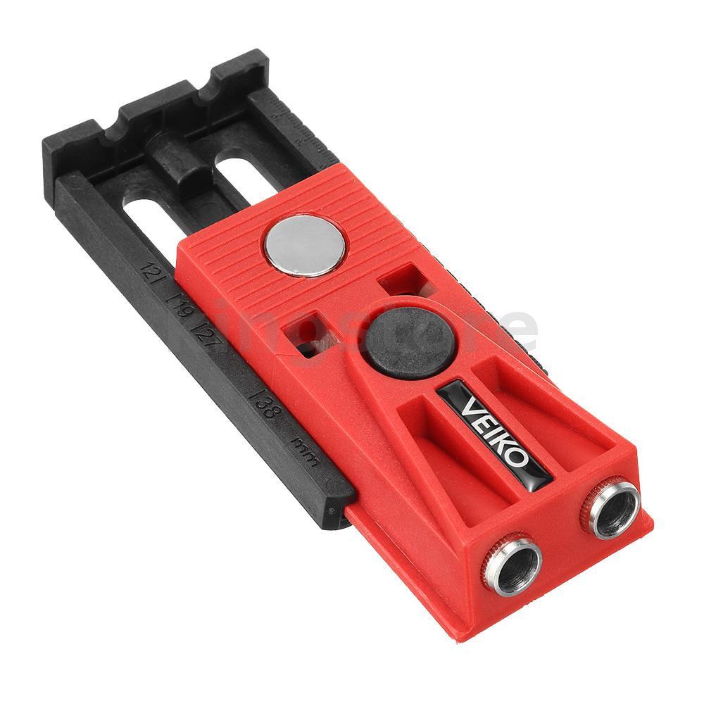 VEIKO 9.5MM Pocket Hole Jig Drilling Locator Woodworking Guide Screw ...