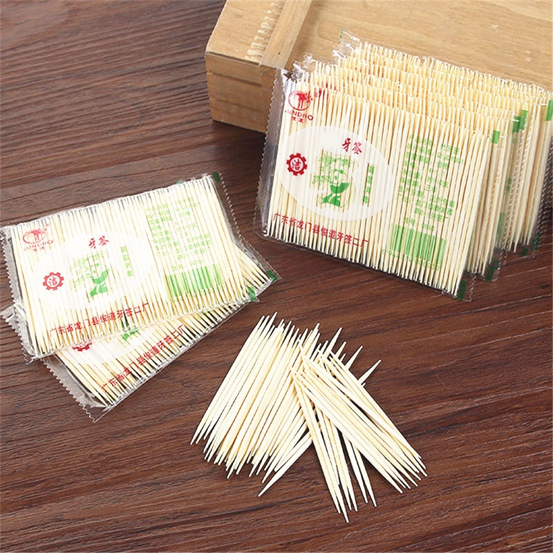 Bamboo Durable Toothpicks Disposable Sharp Sticks For Entertaining ...
